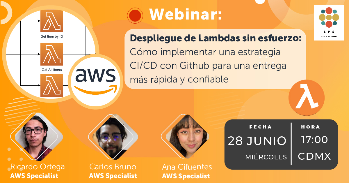 Webinar: Despliegue de Lambdas sin esfuerzo: Cómo implementar una estrategia CI/CD con Github ...